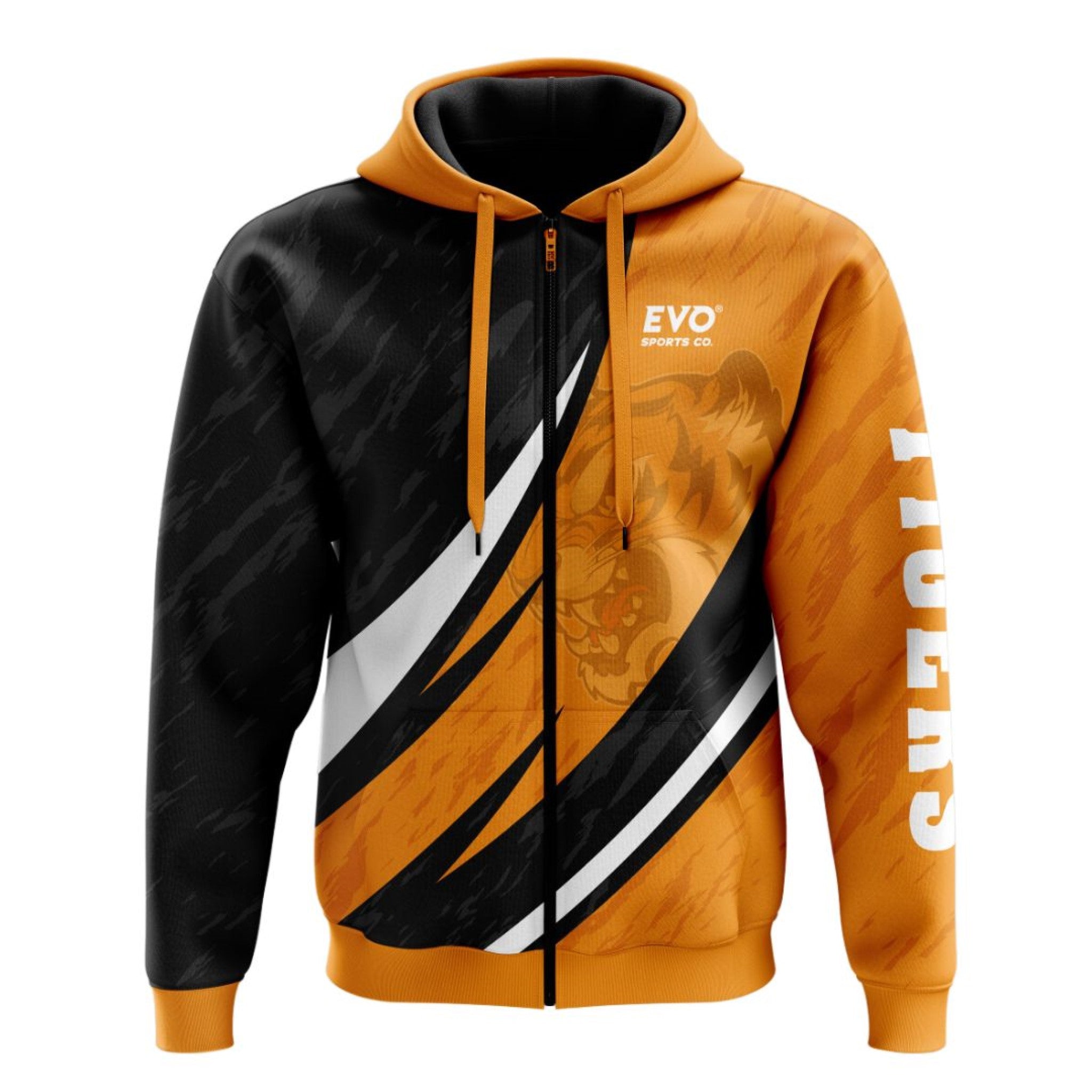 custom zip hoodie blaze – Evo Sports Co