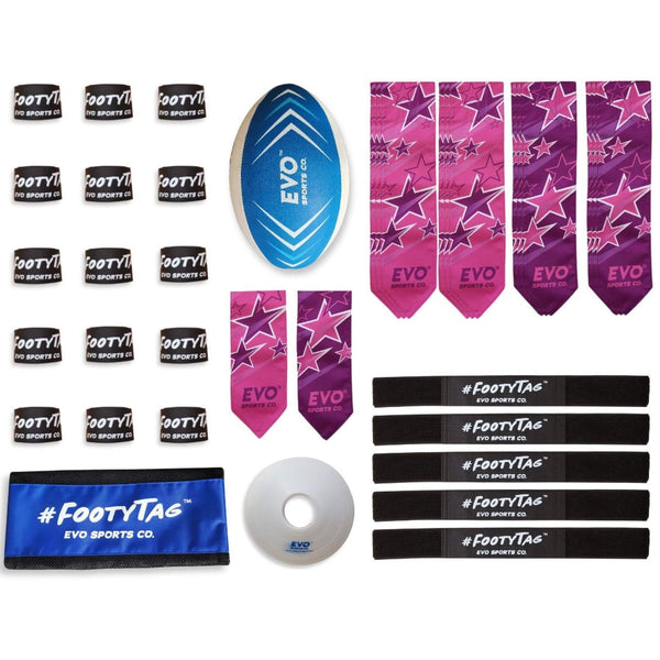 Rugby Tag Kit Destiny 20 Players - Adults Group Tag Rugby Set – Evo ...