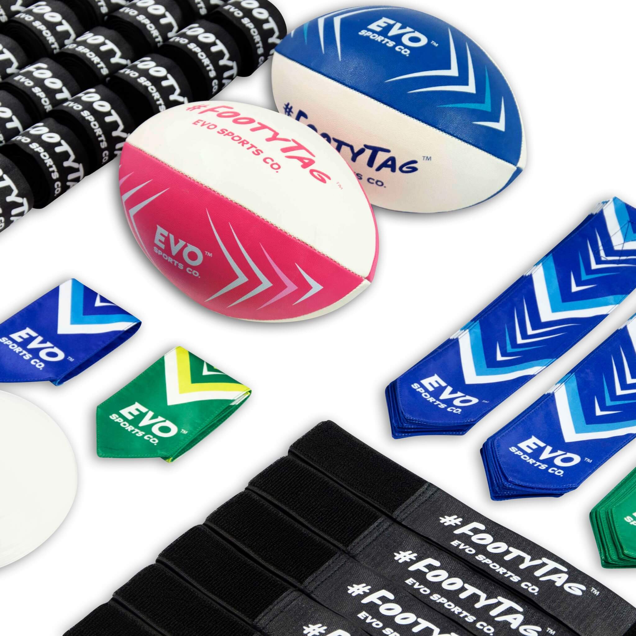 Adults Social Sport Rugby Tag Kit - 30 Player Team Sports Set – Evo ...