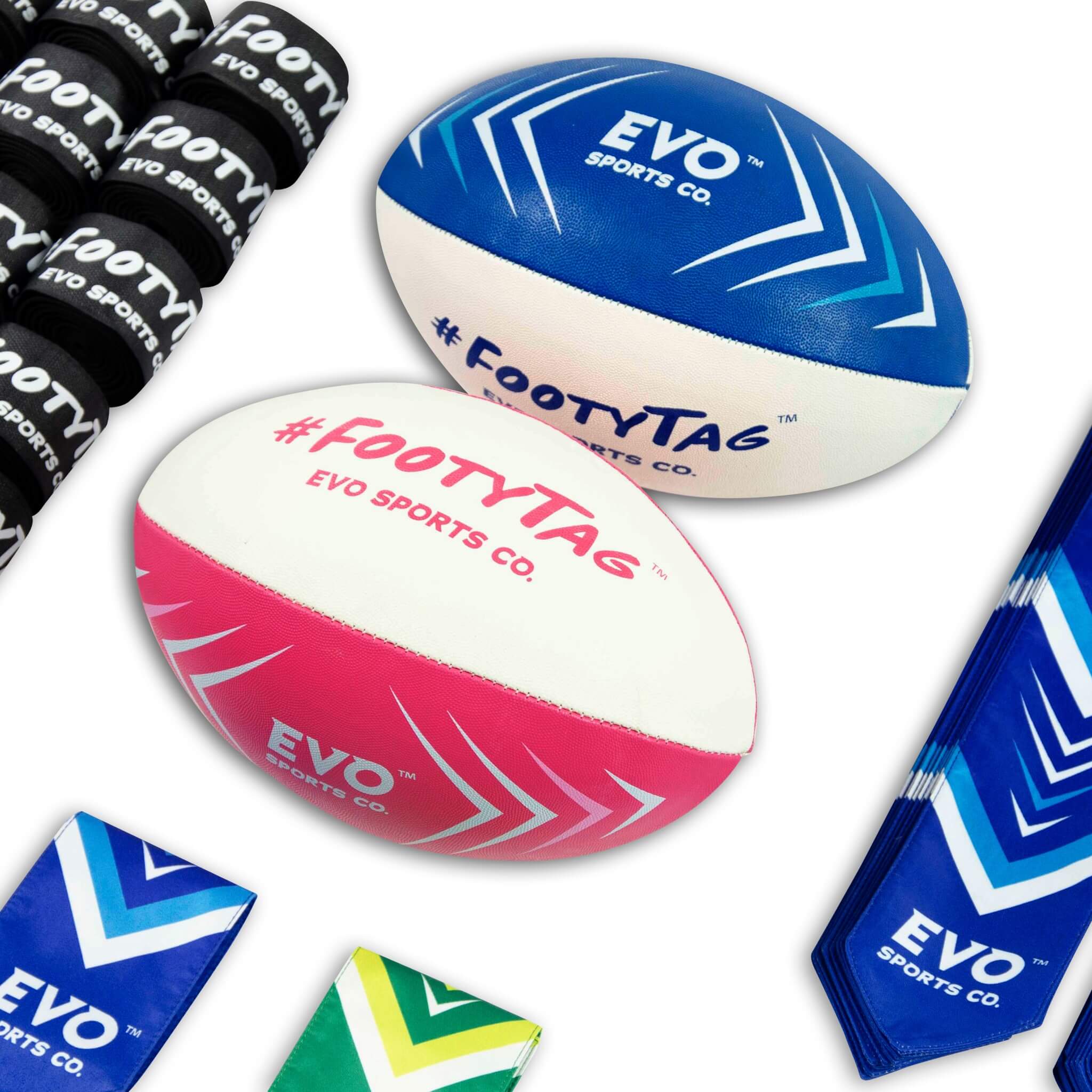 Kids Rugby League Training Equipment Rugby Tags Kit – Evo Sports Co